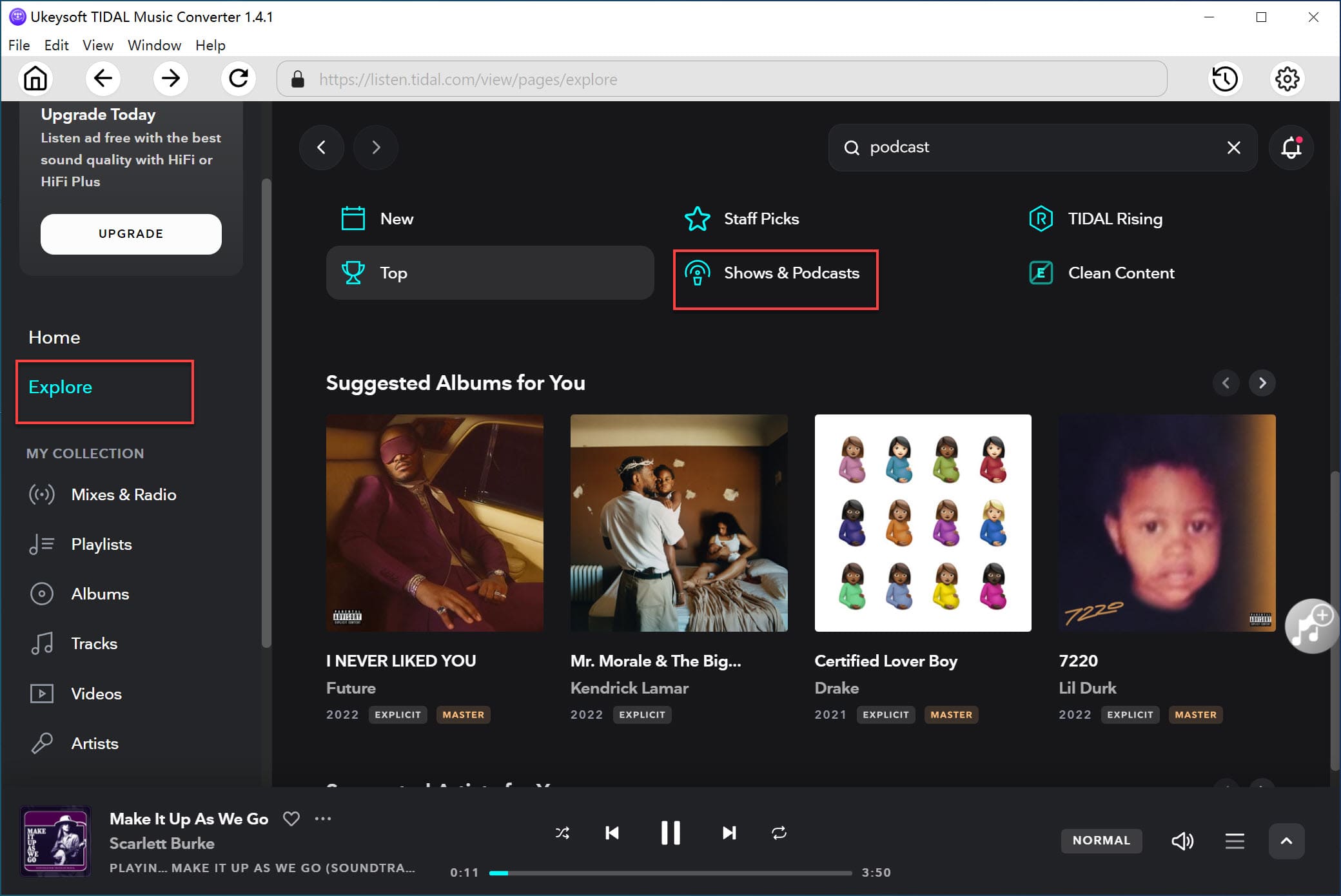 How to Convert Tidal Music Podcasts to M4A/MP3/WAV/FLAC/AAC