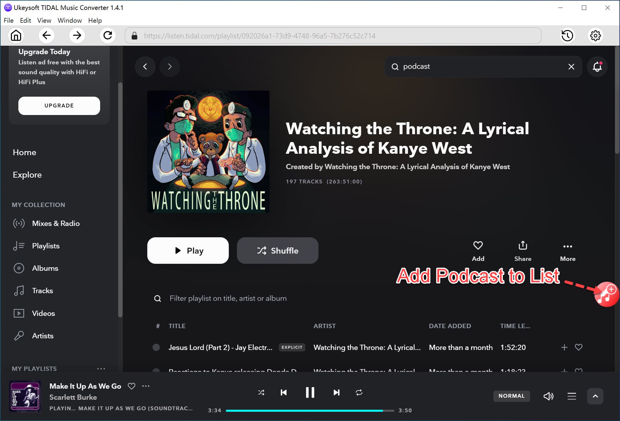 How to Convert Tidal Music Podcasts to M4A/MP3/WAV/FLAC/AAC
