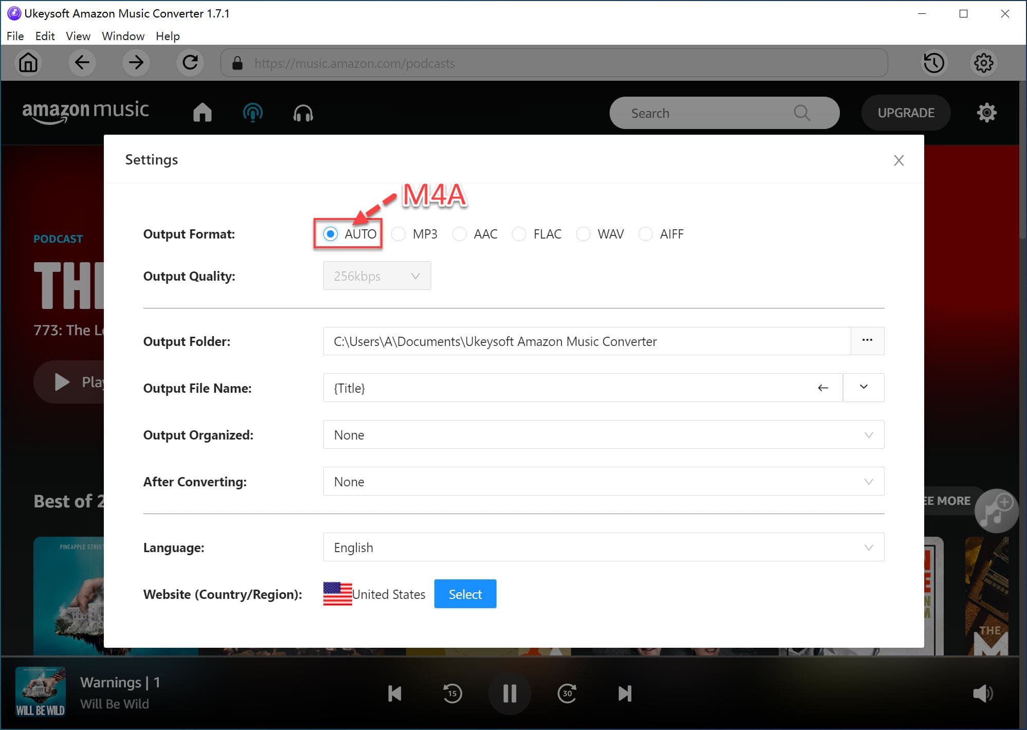 How to Convert Amazon Music Podcasts to M4A/MP3/WAV/FLAC/AAC