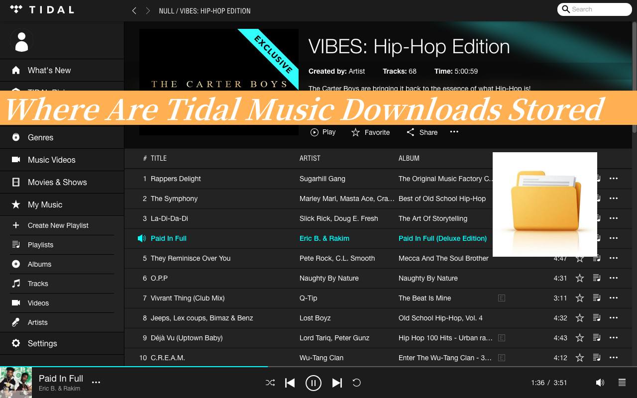 Where Are Tidal Music Downloads Stored